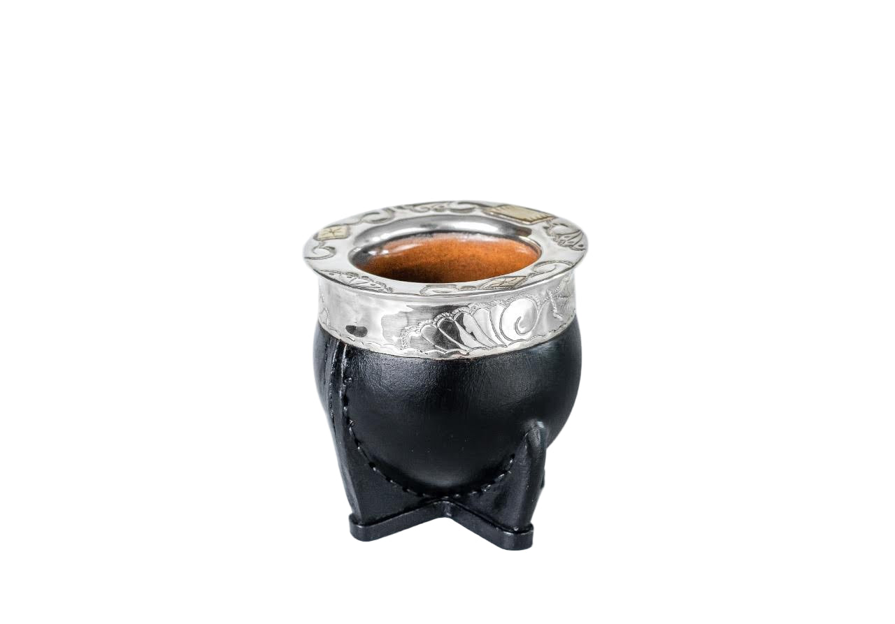 Mate Gourd Imperial Black or Brown Ceramic | Alpaca and Ceramic Mate B ...